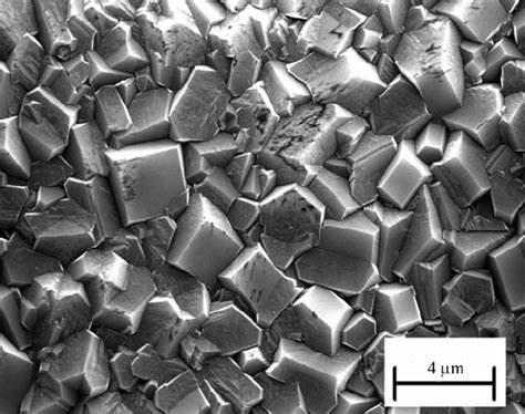 Scanning Electron Microscope Image Of The Growth Surface Of The Diamond