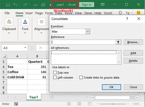 Consolidate Data In Excel Tpoint Tech