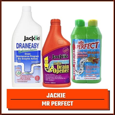 Jackie Mr Perfect Liquid Drain Declogger Dissolves Hair Grease Kills