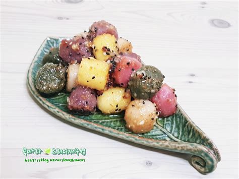 추석명절음식 간단한간식 갈릭 떡강정 가래떡강정 갈릭소스