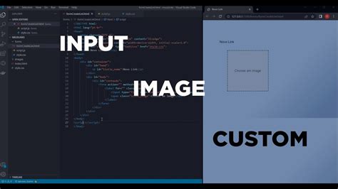 HTML CSS JS Input Image Custom List Links Coding Timelapse