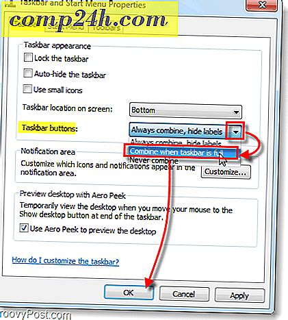 Görev Çubuğu Uygulama Simgelerini Birleştirmeden Windows 7 Nasıl Önlenir