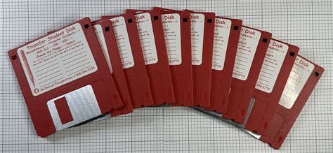 New Lot Of 10 35″ Red Floppy Disks Ms Dos Fat Format 144mb Tested Geekgearstore