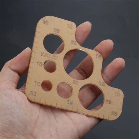 Clear Acrylic Circle Template Adjustable Circle Drawing Tool For