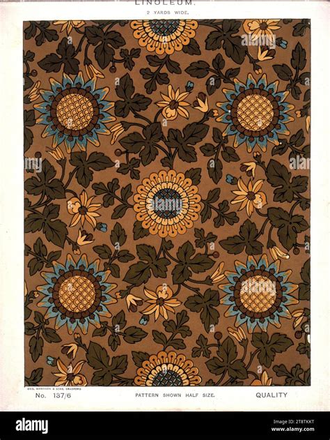 George Harrison And Co Bradford Linoleum 2 Yards Wide Victorian