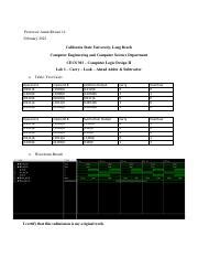 Khanh Tran Lab Report Pdf Professor Amin Rezaei February