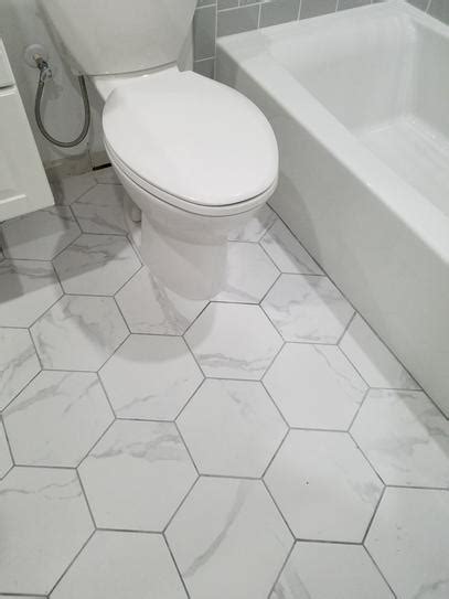 Toscana Carrara Hexagon 9 In X 10 In Matte Glazed Porcelain Floor And