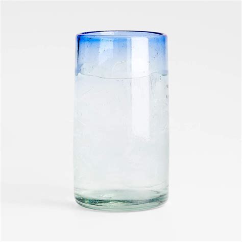 Pacifico Blue Rim 16 Oz Highball Glass Crate And Barrel Ksa