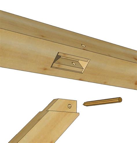 Timber Frame Knee Brace With Centered Tenon Timber Frame Joinery Timber Frame Construction