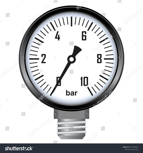 Manometer Gauge Vector Illustration Isolated On Stock Vector Royalty Free
