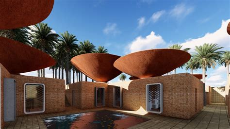 Concave Roofs Collect Water For Arid Areas In Bmdesign Studios Proposal