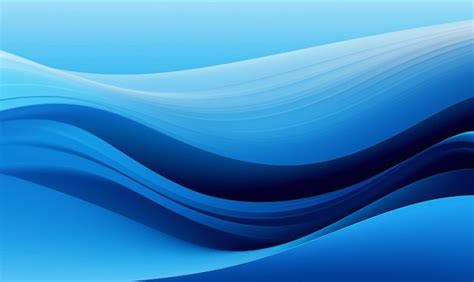 Premium Photo Blue Waves In A Blue Background
