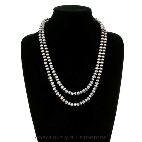 Navajo Style Bead And Glass Bead With Concho Pendant Necklace