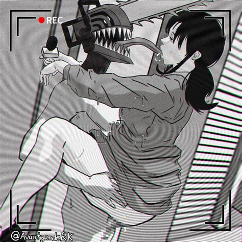 Rule 34 Avant Garde Artist Black And White Chainsaw Man Denji