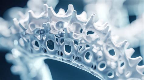 Healthy Human Cancellous Bone Structure Showing Trabecular Matrix Stock
