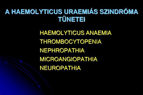 PPT Haemolyticus uraemiás szindróma PowerPoint Presentation free