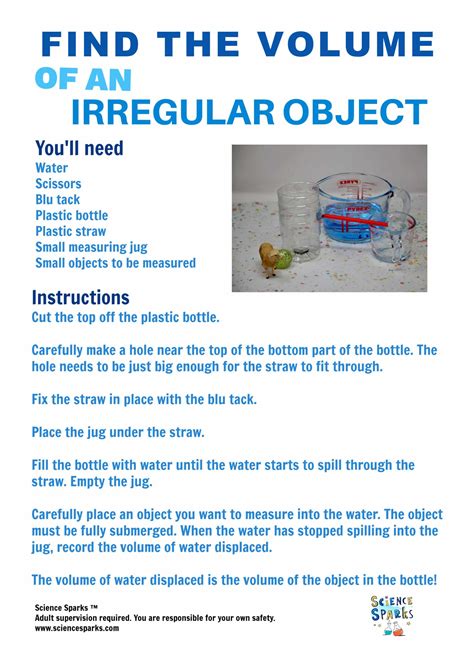 find the volume of an irregular object
