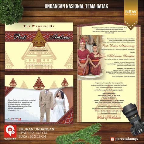 Jual Undangan Pernikahan Nasional Tema Batak Shopee Indonesia