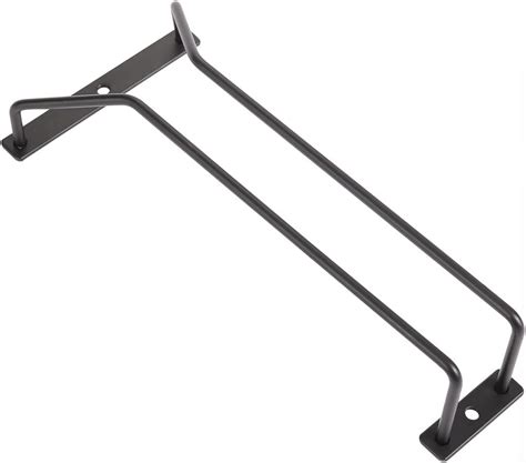 Dianoo 245cm Black Wine Glass Rack Under Cabinet Wine Glass Holder