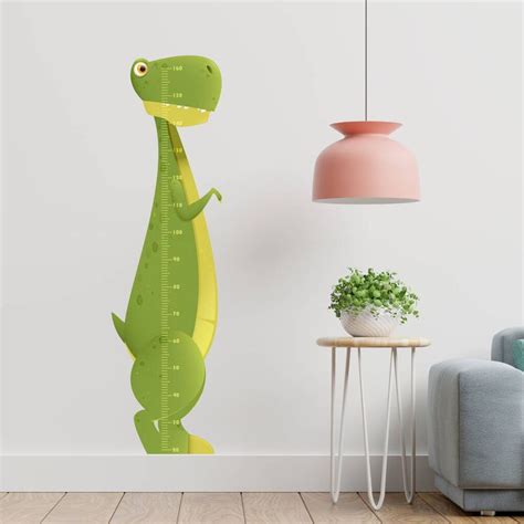 Dinosaur Height Chart Sticker