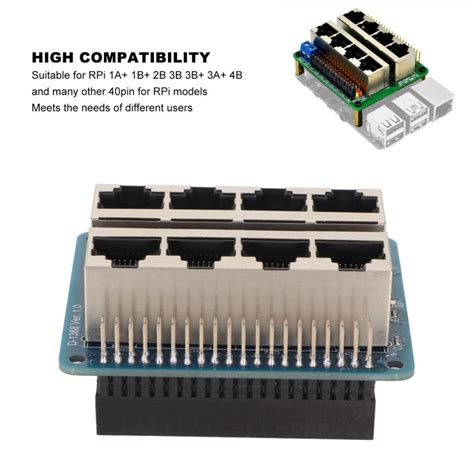 Gpio Breakout Module Breakout Board Flexible Compact 8 Rj45 Ports