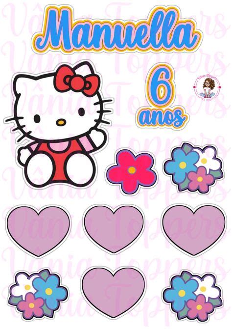 Topo De Bolo Hello Kitty Para Imprimir