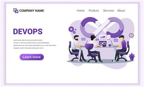 Premium Vector Programmers At Work Landing Page