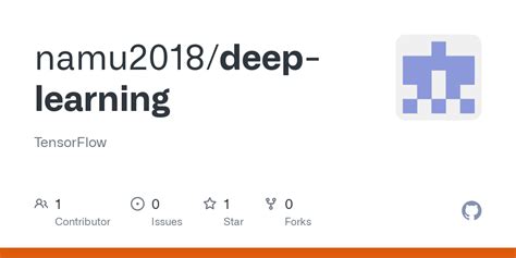 Github Namu2018deep Learning Tensorflow