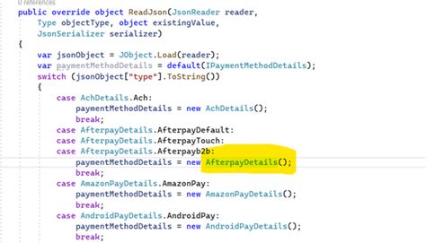 afterpay authorisation problem using payments checkout endpoint