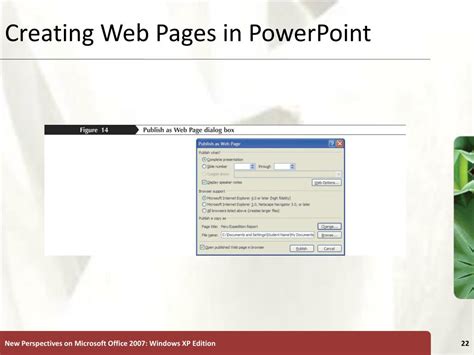 ppt creating web pages with microsoft office 2007 powerpoint