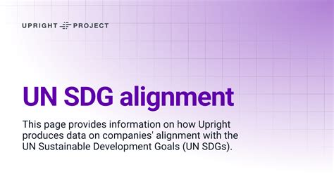 Un Sdg Alignment Upright Knowledge Base