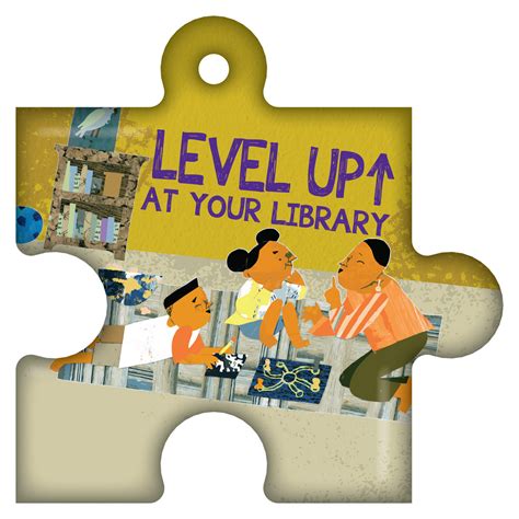 Level Up At Your Library Board Game Puzzle Brag Tags