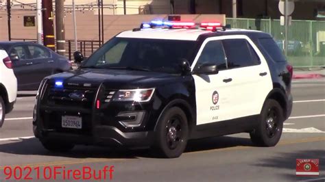 Lafd New Rescue 5 And 2x Lapd Ford Explorers Responding Youtube