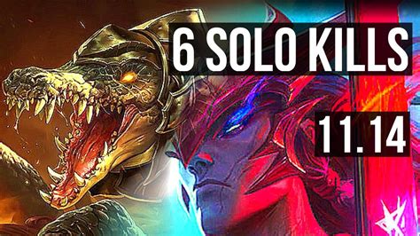 RENEKTON Vs YONE TOP 2 3M Mastery 1400 Games 6 Solo Kills 17 4 3 NA Diamond V11 14