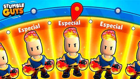 Roleta Especial Do Calvo Fuego No STUMBLE GUYS YouTube