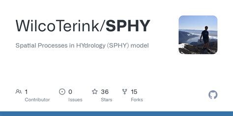 Github Wilcoterink Sphy Spatial Processes In Hydrology Sphy Model