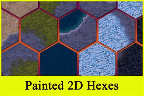Painted 2D Hexes Sprite Management Unity Asset Store