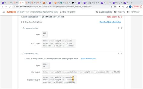 Solved Only Show Failing Tests Compare Output Input Chegg