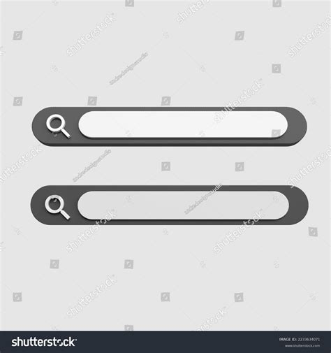 Browser Search Bar 3d Illustration 3d Stock Illustration 2233634071