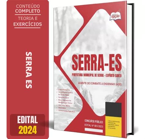 Apostila Agente De Combate A Endemias Serra Es Ace Frete Grátis