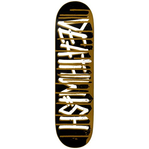 Deathwish Deathspray Drip Gold 80 Skateboard Deck Evo