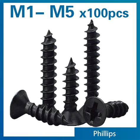 Саморезы с потайной головкой и плоской головкой M1 M1.2 M1.4 M1.5 M2 M3 ...