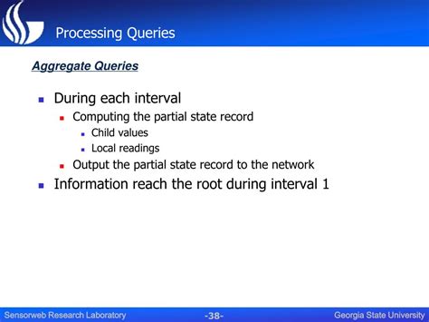 Ppt Data Query And Processing Dr Wenzhan Song Professor Computer