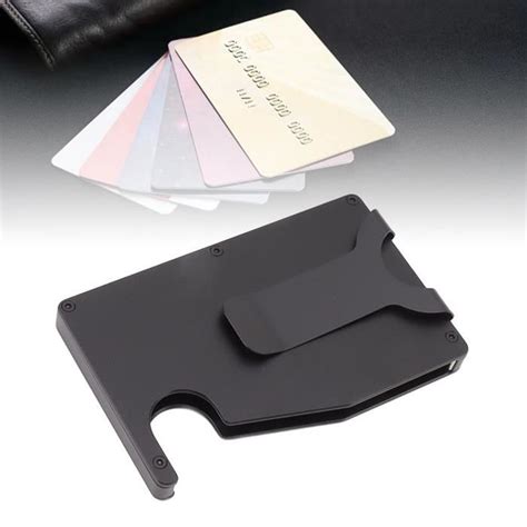 CES Porte Cartes Minimaliste En Alliage D Aluminium À Éjection