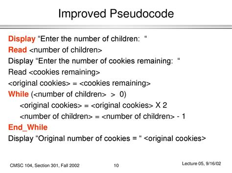 Algorithms Part 2 Of 3 Topics Problem Solving Examples Pseudocode