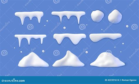 Ice Button Frozen Frame Level Menu In Cartoon Style Isolated On White