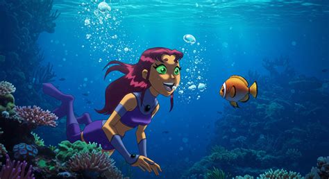 Teen Titans Starfire Talking Underwater By Chrisgraduate27 On Deviantart