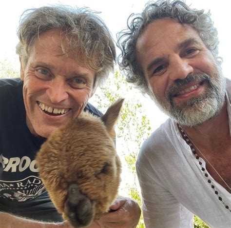 Photo Of The Day Willem Dafoe And Mark Ruffalo On A Farm With Alpacas