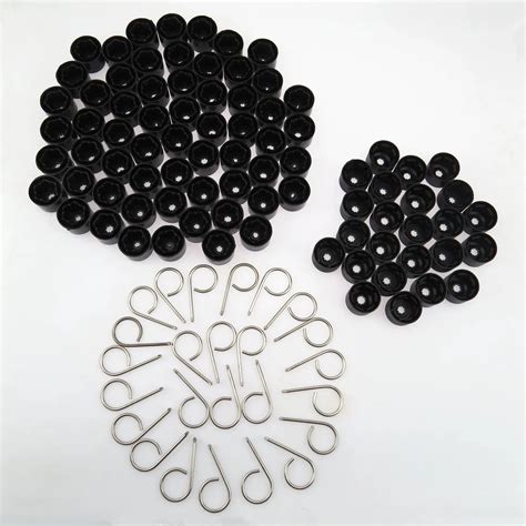 Scjyrxs 100pcs Chrome Wheel Anti Theft Bolt Nut Cap Cover For Passat B6