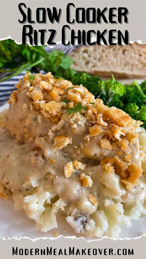 Slow Cooker Ritz Chicken Recipe Receta